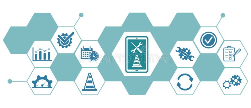Concept of System Maintenance Stock Illustration - Illustration of ...