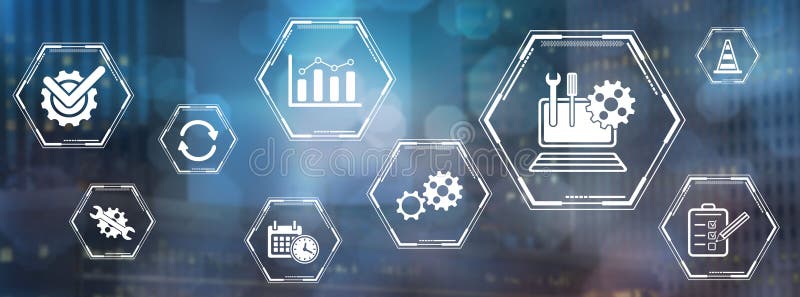 Concept of System Maintenance Stock Illustration - Illustration of ...