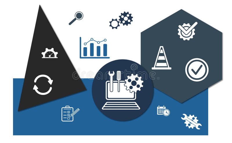 Concept of System Maintenance Stock Illustration - Illustration of ...