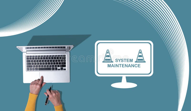 Concept of System Maintenance Stock Illustration - Illustration of ...