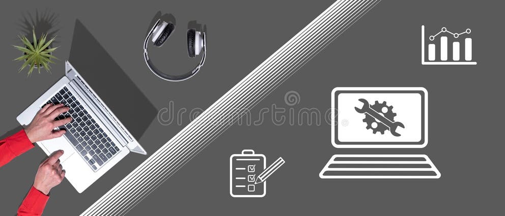 Concept of System Maintenance Stock Image - Image of corrective, repair ...