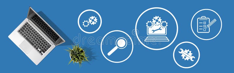 Concept of System Maintenance Stock Photo - Image of system, backup ...