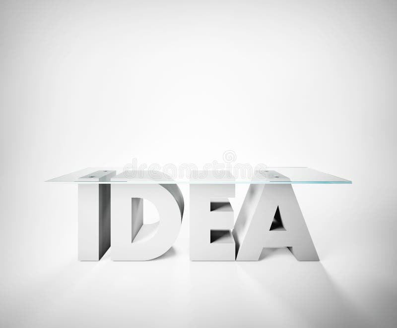 Concept of a Table Made of Letters Stock Illustration - Illustration of ...