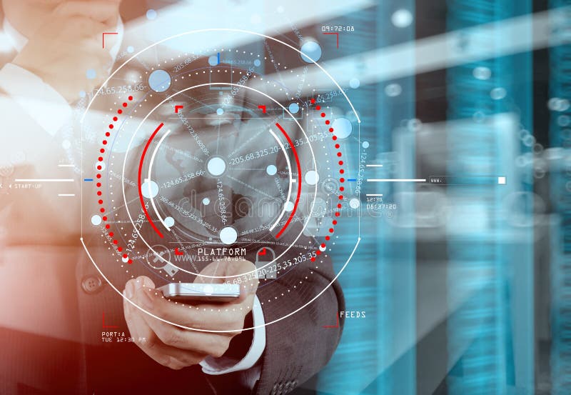 Concept of Target Focus Digital Diagram,graph Interfaces,virtual UI ...