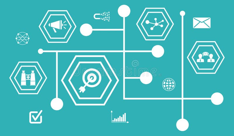 Concept of Target Marketing Stock Illustration - Illustration of arrow ...