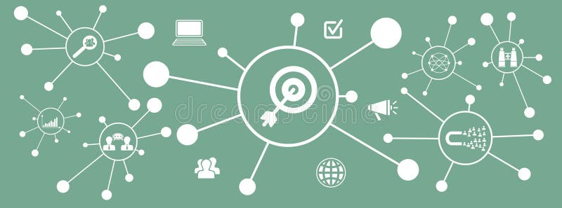 Concept of Target Marketing Stock Illustration - Illustration of ...