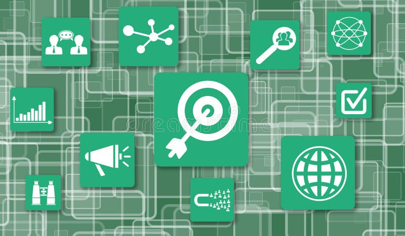 Concept of Target Marketing Stock Illustration - Illustration of ...