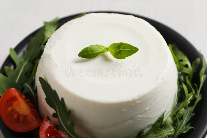 Concept of Tasty Dairy Product - Ricotta Cheese Stock Photo - Image of ...