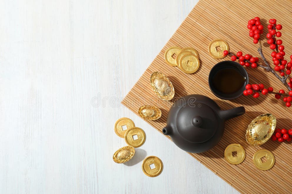 Concept of Tea, Asian Tea, Space for Text Stock Image - Image of ...