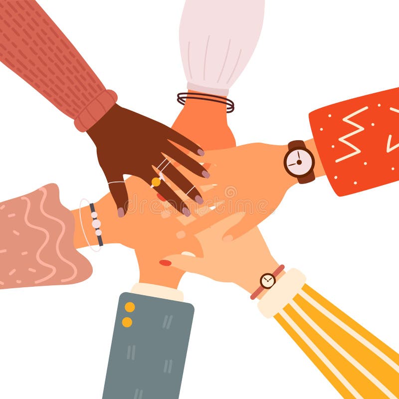 Concept of team work. stock vector. Illustration of bonding - 174294658