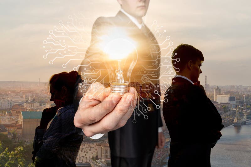 Concept of Team Work on Finding Conceptual Ideas Stock Image - Image of ...