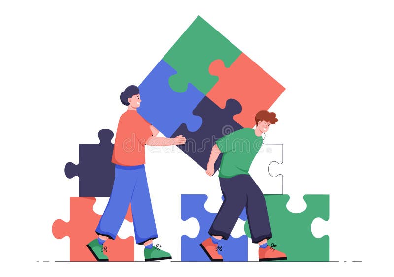 Concept of teamwork stock illustration. Illustration of teamwork ...