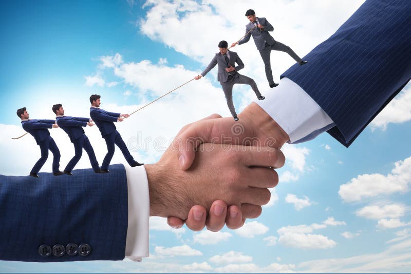 Concept of Teamwork and Mutual Support Stock Image - Image of coaching ...