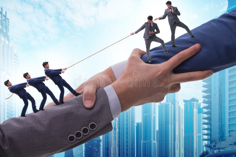 Concept of Teamwork and Mutual Support Stock Image - Image of ...