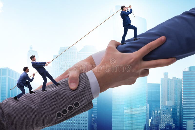 Concept of Teamwork and Mutual Support Stock Photo - Image of friend ...