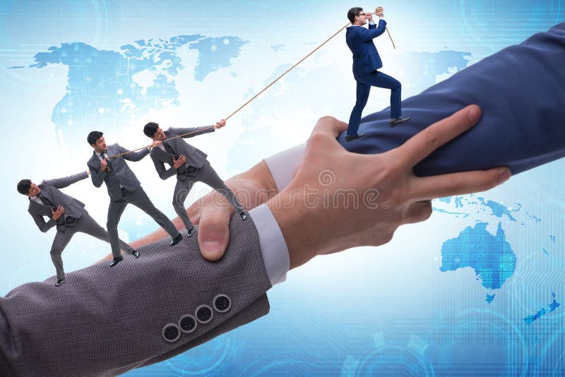 Concept of Teamwork and Mutual Support Stock Photo - Image of ...
