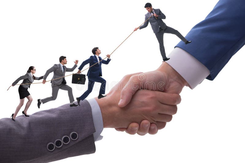 Concept of Teamwork and Mutual Support Stock Photo - Image of ...