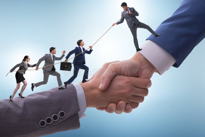 Concept of Teamwork and Mutual Support Stock Photo - Image of help ...