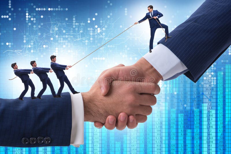 Concept of Teamwork and Mutual Support Stock Image - Image of challenge ...