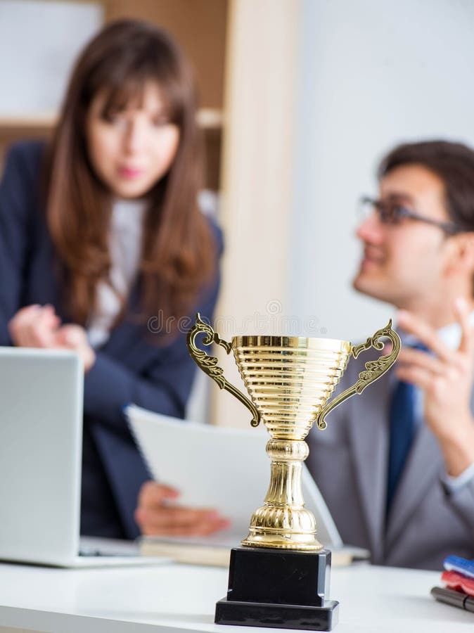 Concept of Teamwork with Prize Stock Image - Image of month ...