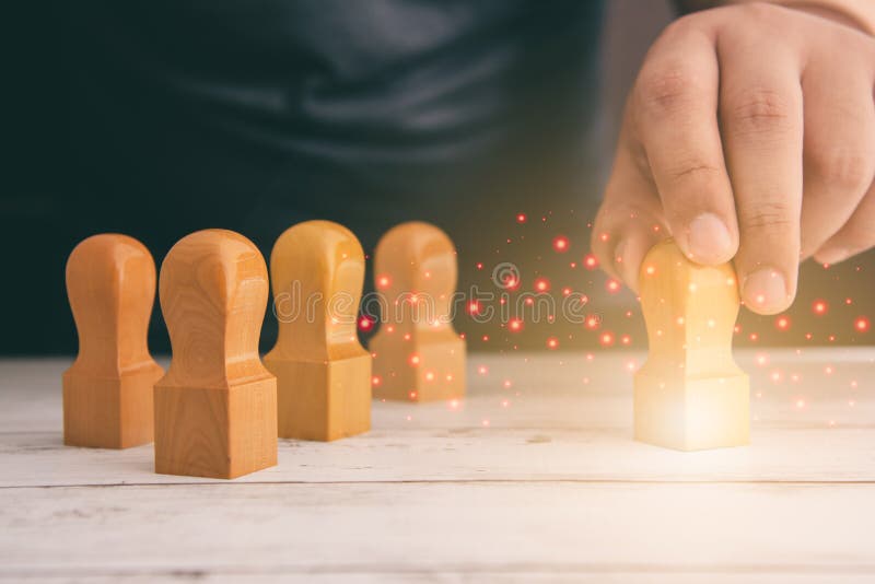 The Concept of Teamwork, Wooden in Groups Stock Photo - Image of ...