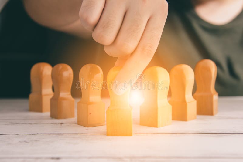 The Concept of Teamwork, Wooden in Groups Stock Photo - Image of ...