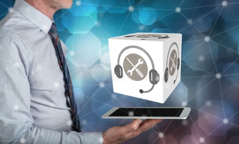 Concept of Technical Support Stock Image - Image of information, modern ...