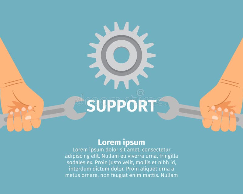 Concept of Technical Support Stock Vector - Illustration of contact ...
