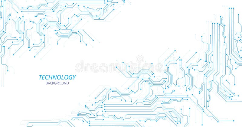 Concept of Technology Circuit Diagram Stock Vector - Illustration of ...