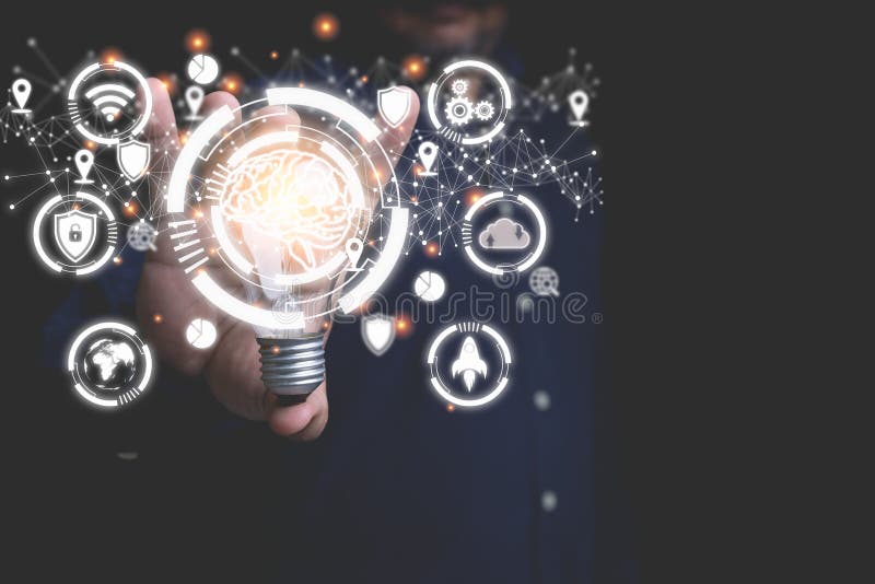 Technology Creativity Concept Stock Illustration - Illustration of ...