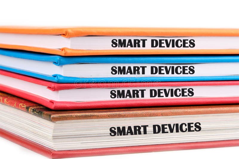 The Concept of Technology and Development. Phrase, Words, Text SMART DEVICES on the Ends of the ...