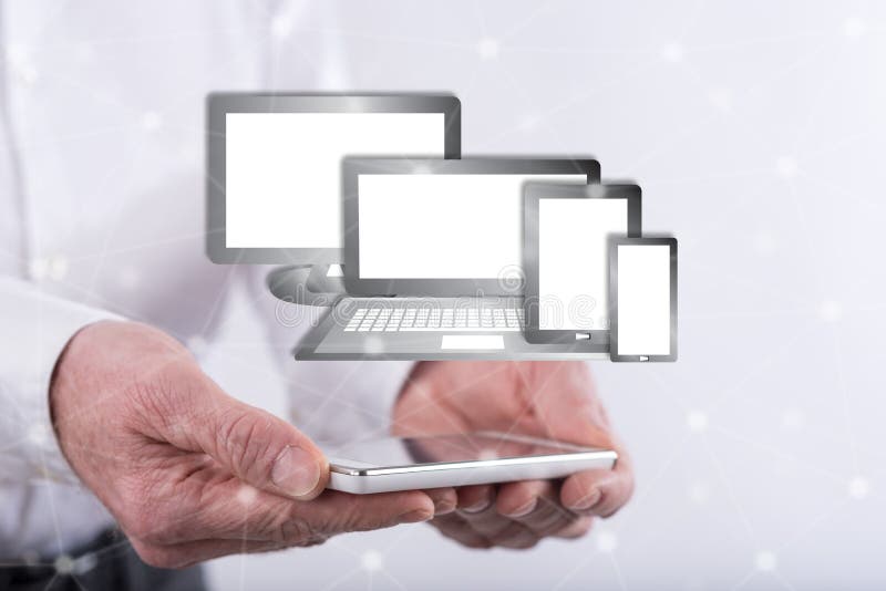 Concept of Technology Devices Stock Image - Image of internet, mobile ...