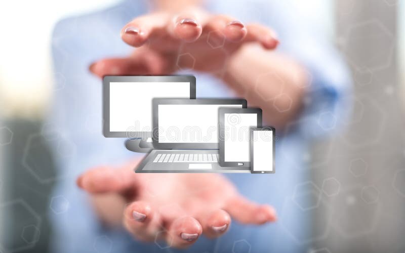 Concept of Technology Devices Stock Image - Image of business, digital ...