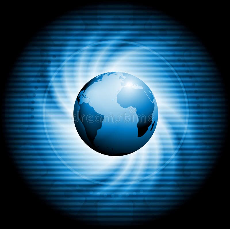 Concept Technology Swirl Design Stock Vector - Illustration of pattern ...