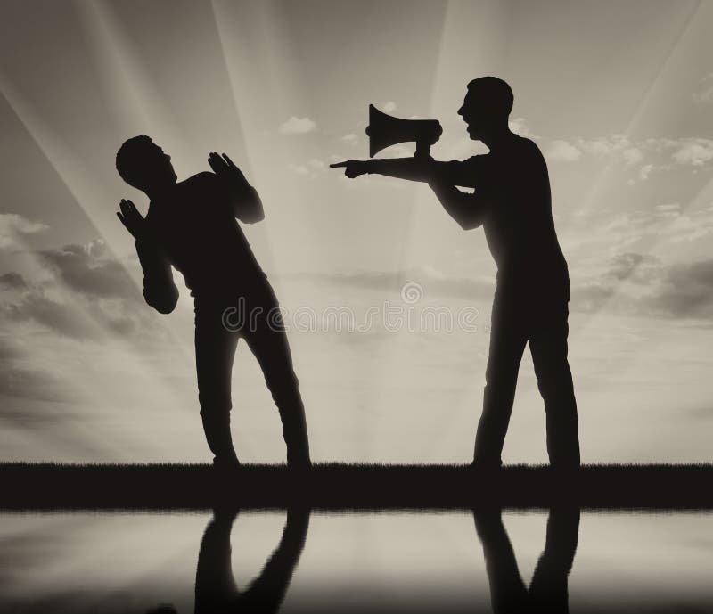 Concept of Tense Relations at Work Stock Photo - Image of sound ...