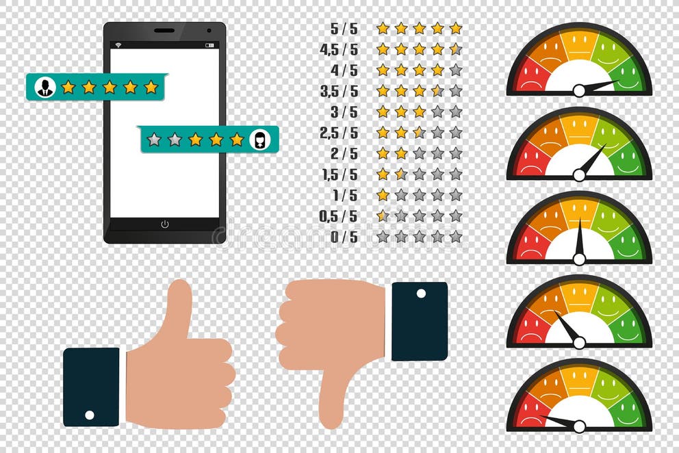 Concept of Testimonials Messages - Vector Illustrations Set Isolated on ...