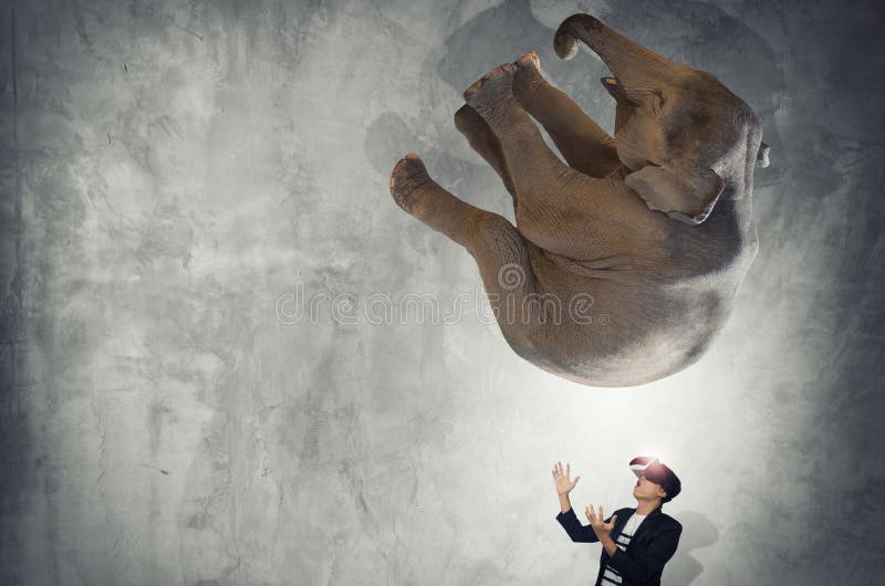 Think big stock image. Image of head, concept, elephant - 171967579