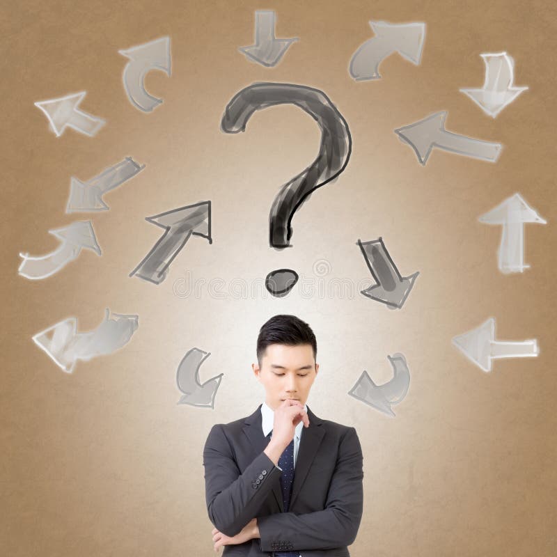 Concept of thinking stock image. Image of male, pondering - 57034531