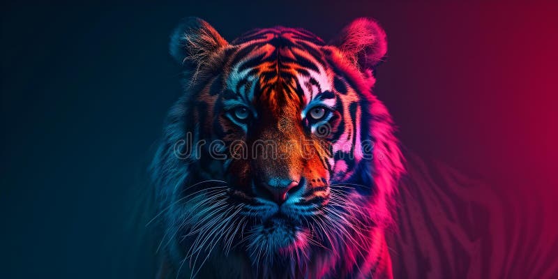 Colorful Abstract Tiger Wallpaper. Concept Tiger, Abstract, Colorful ...