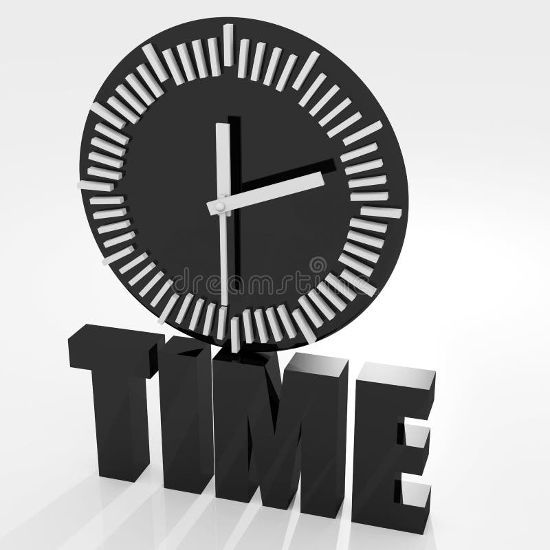 Concept of time stock illustration. Illustration of black - 23200513