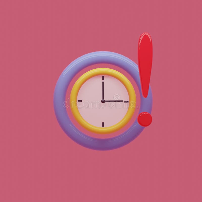 Concept of Time. Analog Clock on Pastel Color Background. Minimal ...