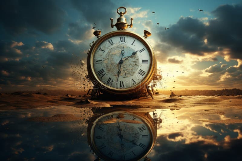 Time passing concept stock vector. Illustration of death - 61531418