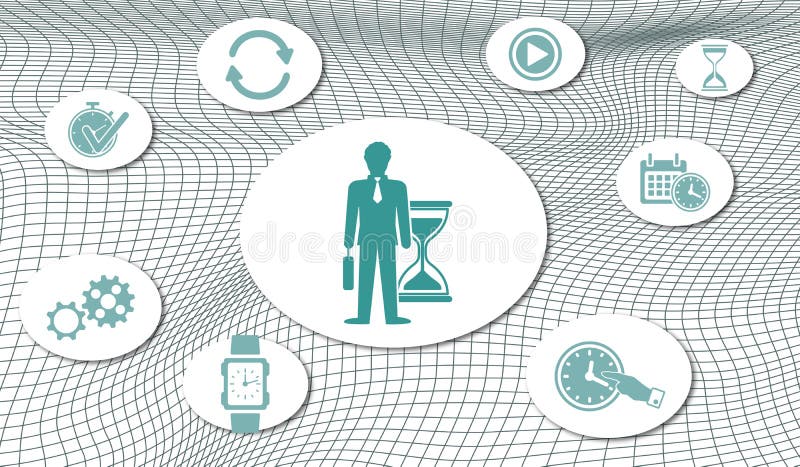 Concept of time management stock illustration. Illustration of plan ...