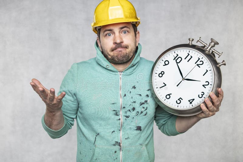 Concept of Time in Matters of Construction, Builder and Clock Stock ...