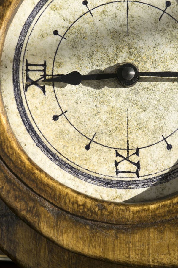 Concept of Time with an Old Clock Stock Photo - Image of concept, hand ...