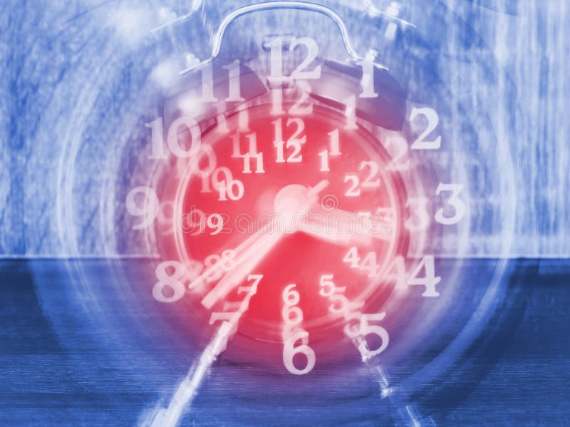 Zoom Clock for Speed and Fast Passing of Time Stock Photo - Image of ...