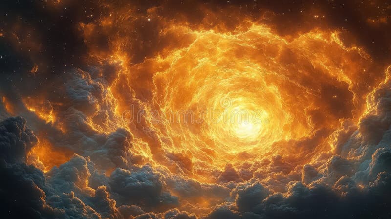 Concept of Time and Space, Surreal Fantasy Artwork Stock Illustration ...