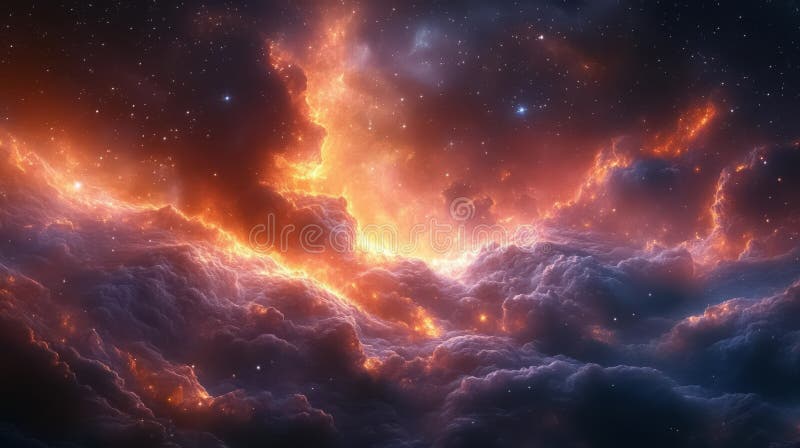 Concept of Time and Space, Surreal Fantasy Artwork Stock Illustration ...