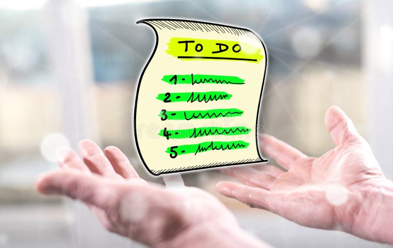 Concept of to do list stock image. Image of business - 142051649