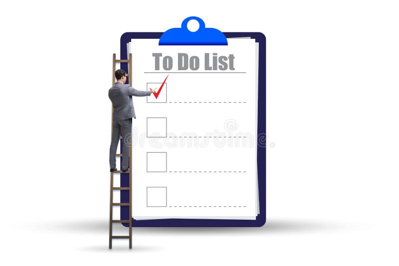 Concept of To Do List with Businessman Stock Image - Image of ...
